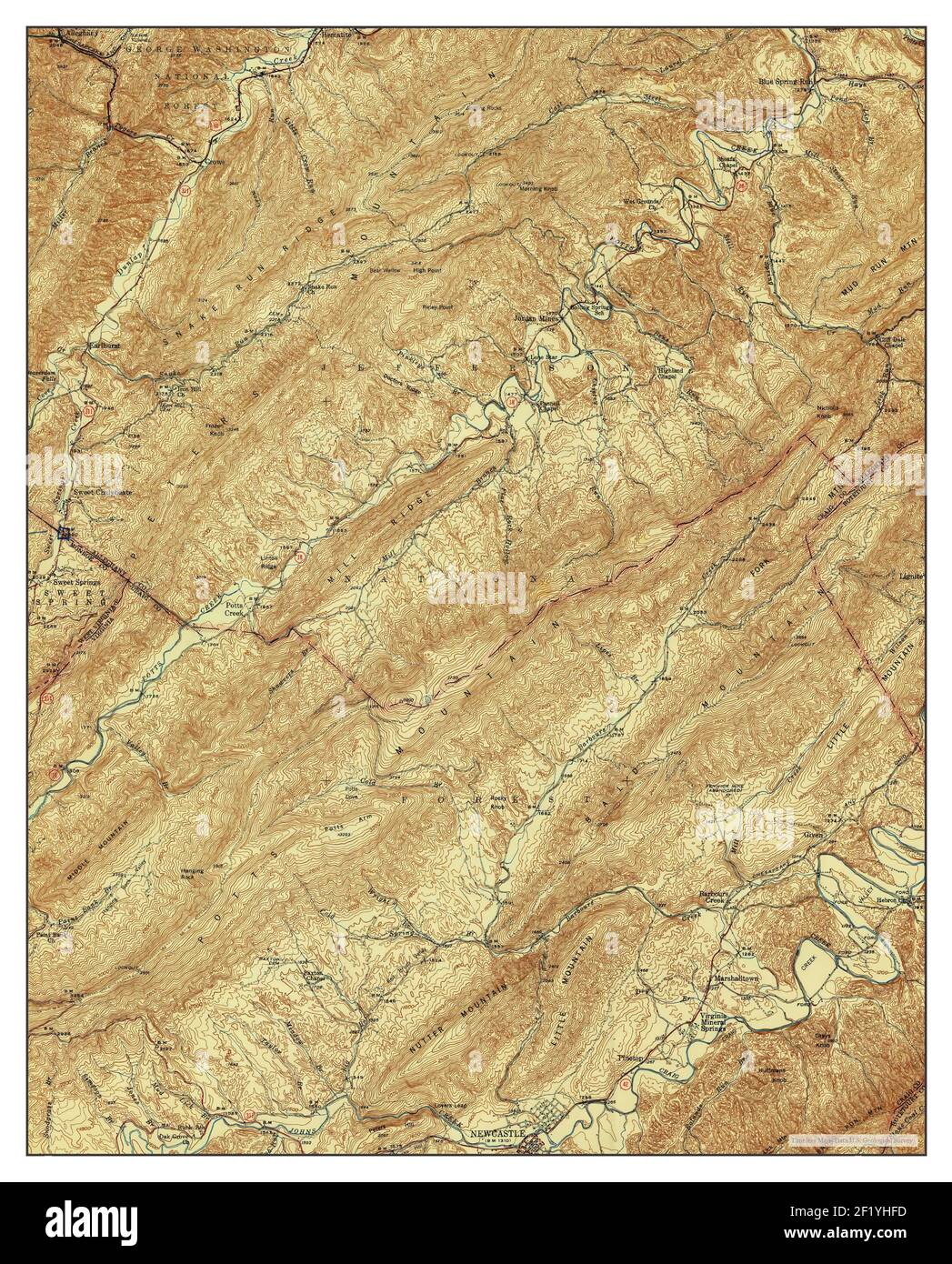 New castle virginia map hi-res stock photography and images - Alamy