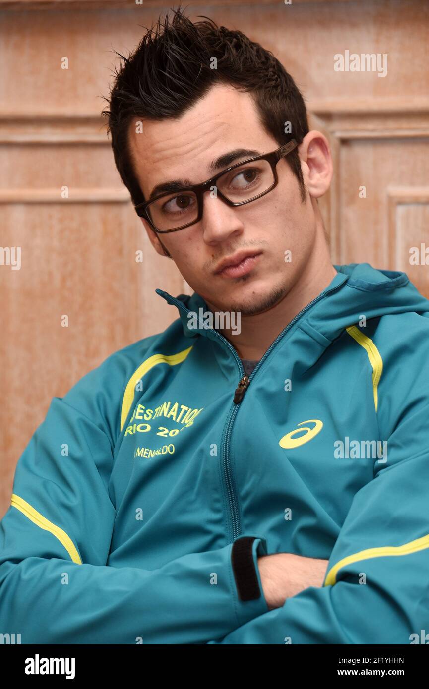 Portrait of Kevin Menaldo during the Athletics French Team Thalasso at ...
