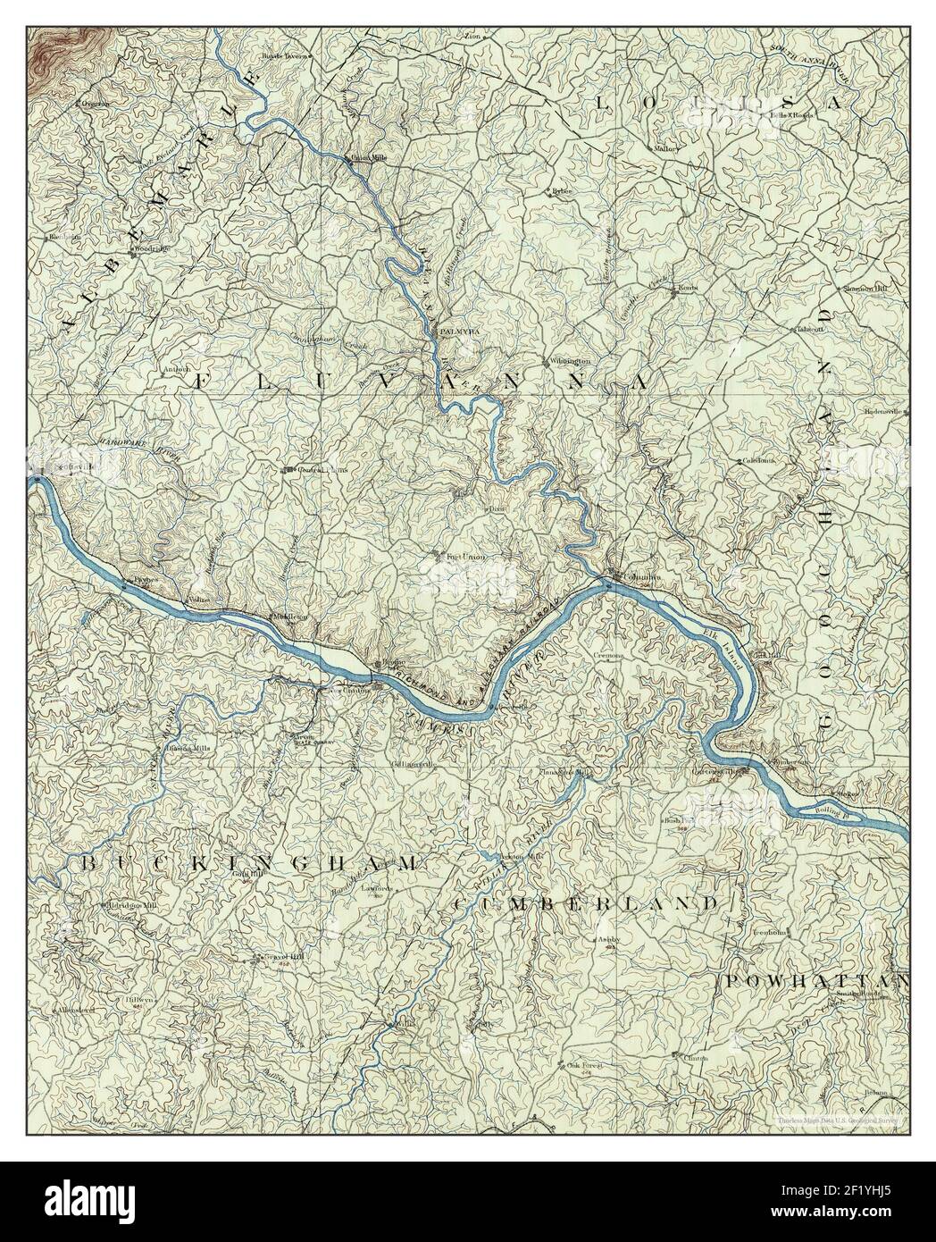 Map of palmyra virginia hi-res stock photography and images - Alamy