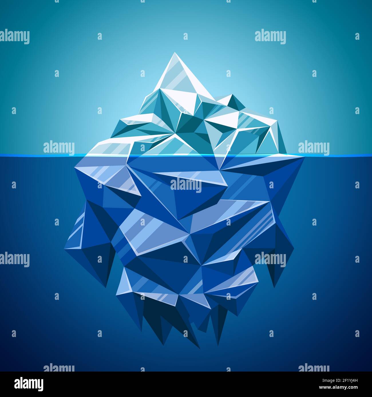 Iceberg structure Stock Vector Images - Alamy