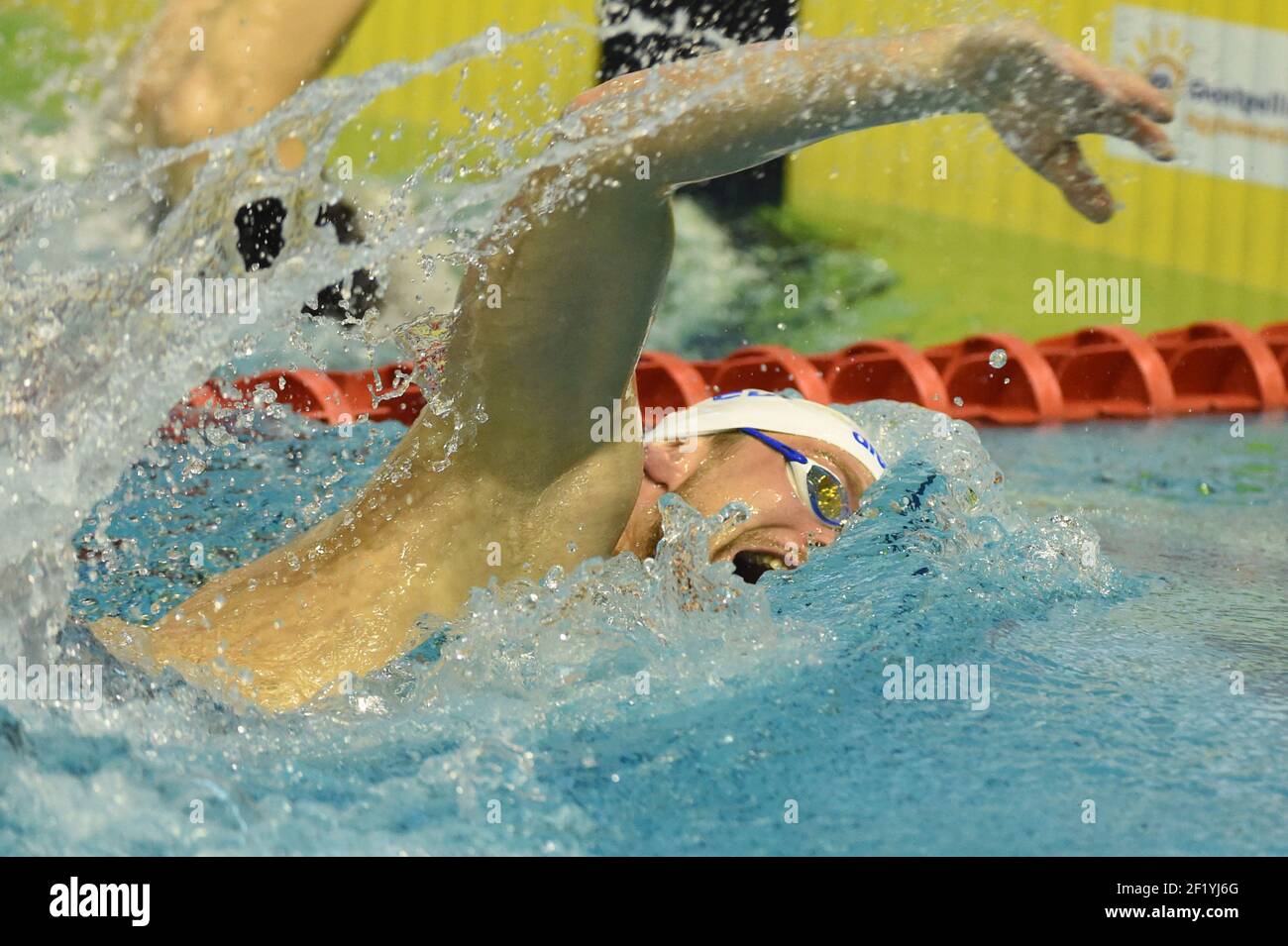 Charles Rozoy (FRA) competes on 100 M Freestyle during the Swimming ...