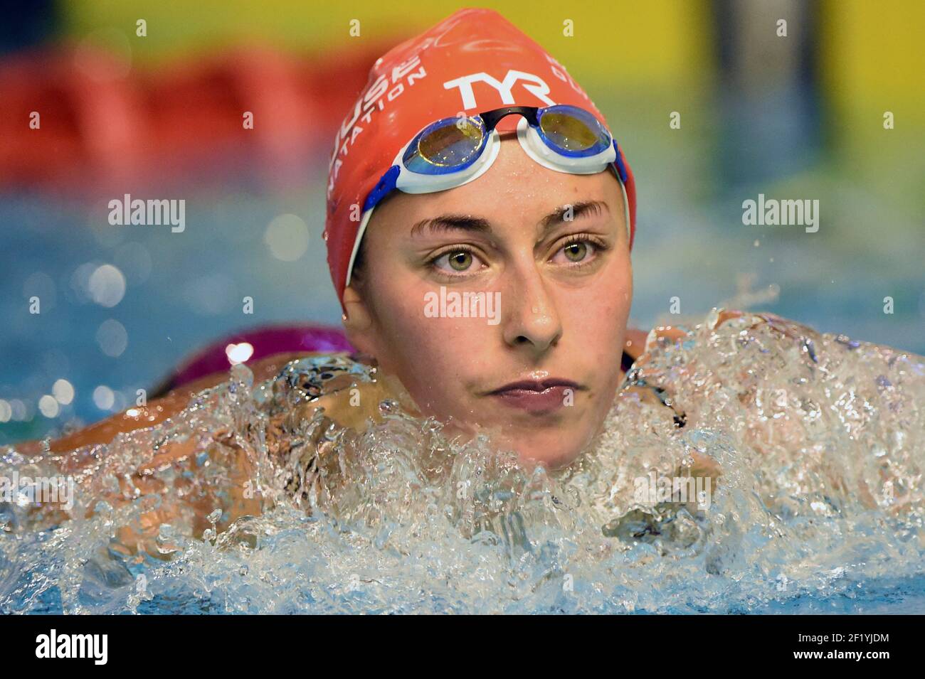 Fantine Lesaffre (FRA) competes competes on 400 m Medley during the ...