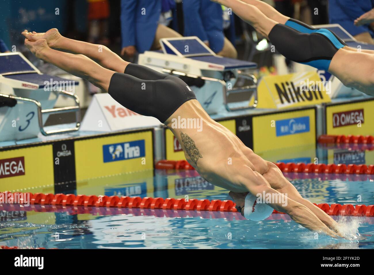 Clement Mignon (FRA) competes on 50 m Freestyle during the World ...