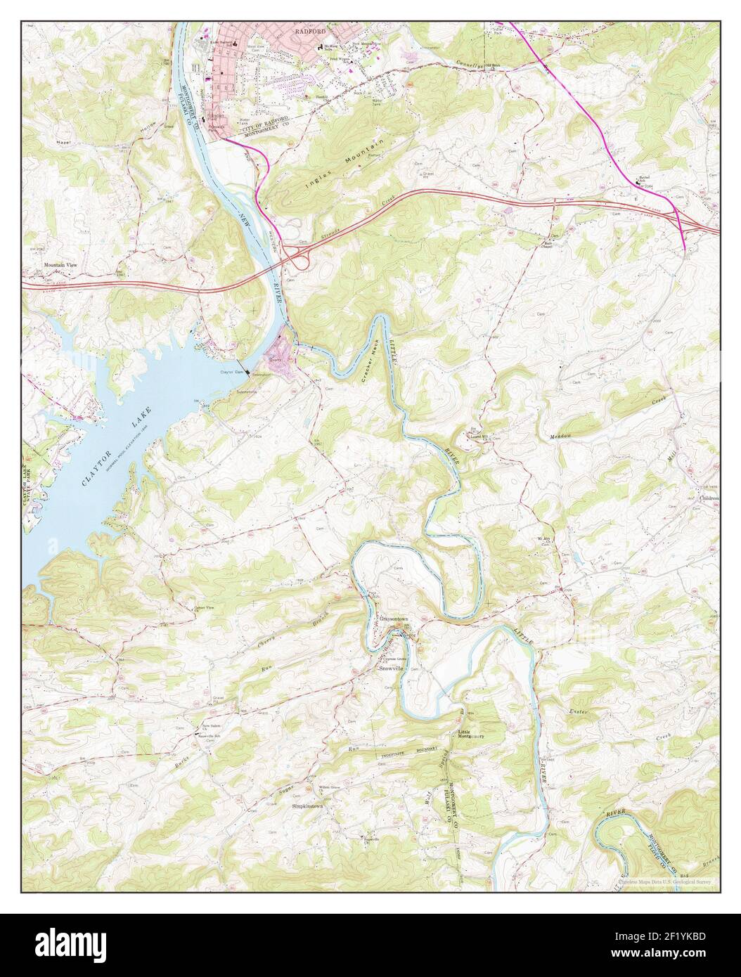 Map of radford hi-res stock photography and images - Alamy