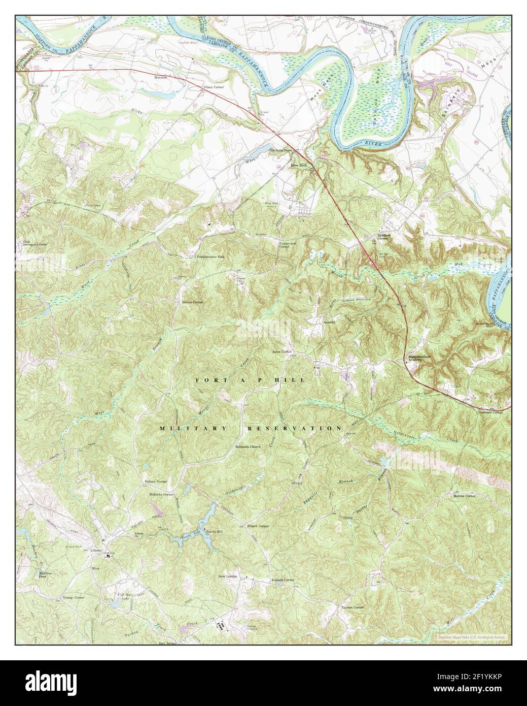 Rappahannock county map hi-res stock photography and images - Alamy