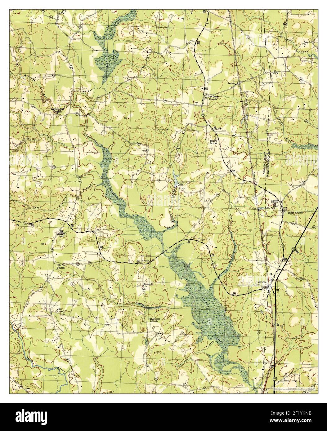 Reams, Virginia, map 1944, 1:31680, United States of America by ...