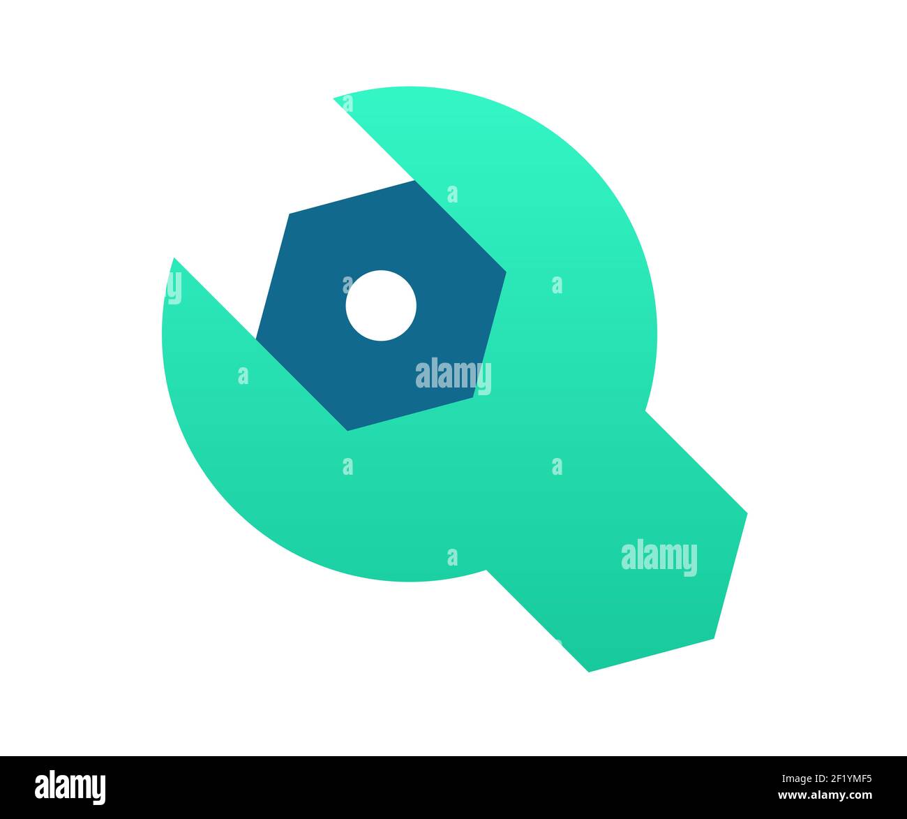 gear setting configuration single isolated icon with gradient style ...