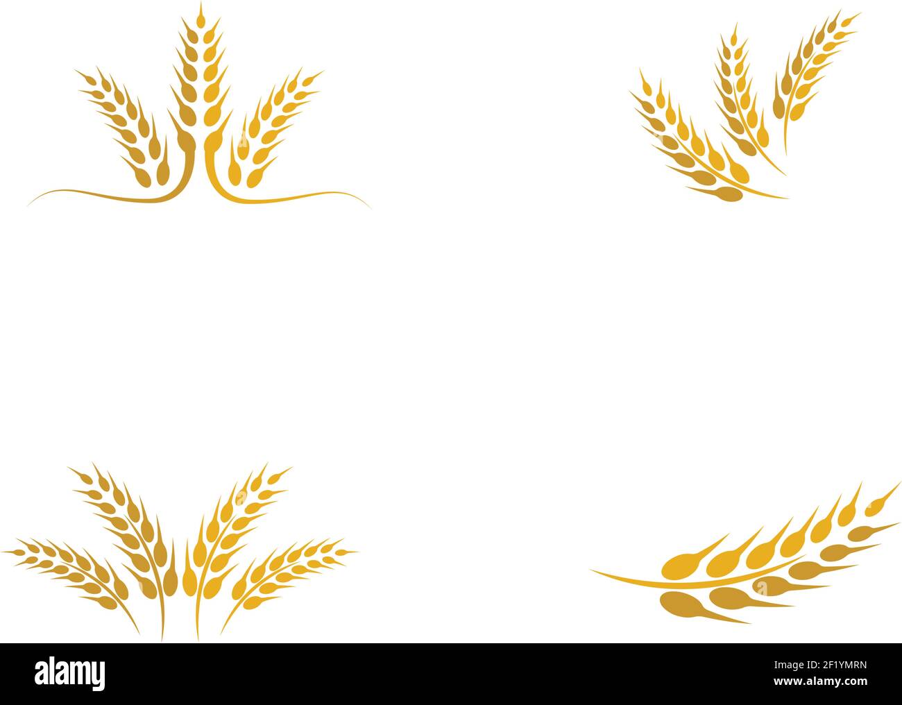 Agriculture wheat logo template vector icon design Stock Vector Image ...