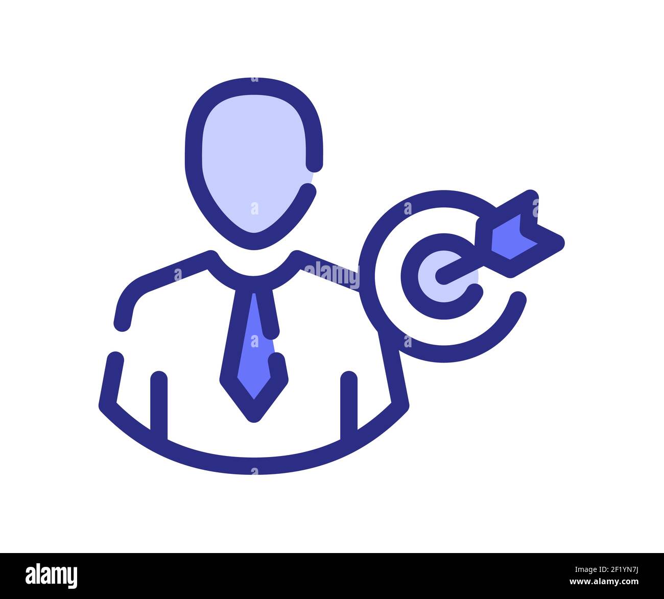 assignment task goal single isolated icon with dash or dashed line ...