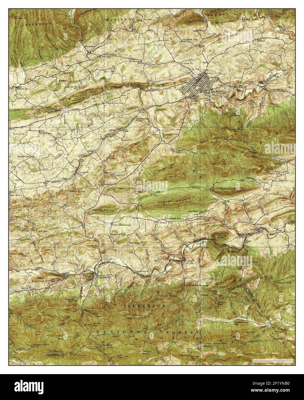 Speedwell virginia map hi-res stock photography and images - Alamy