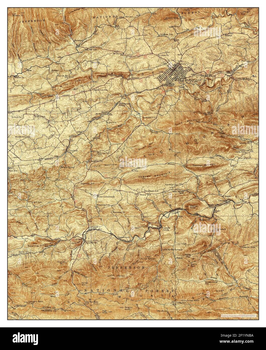 Speedwell, Virginia, map 1939, 1:62500, United States of America by ...