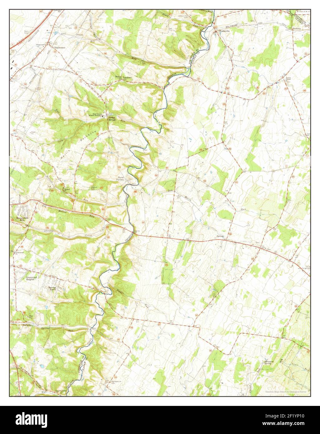 Stephenson, Virginia, map 1966, 1:24000, United States of America by ...