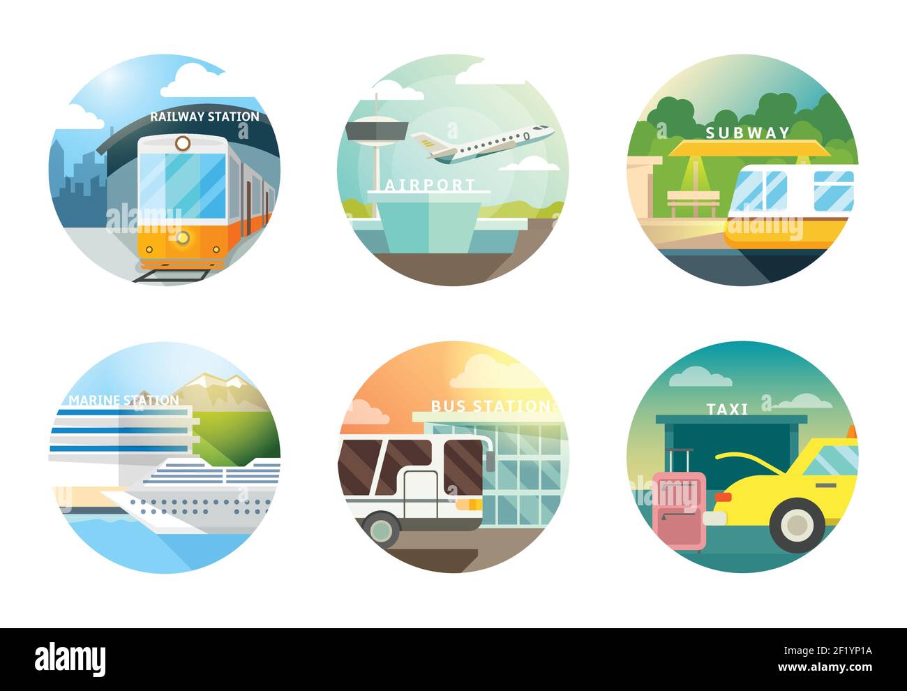 Railway stations platform Stock Vector Images - Alamy