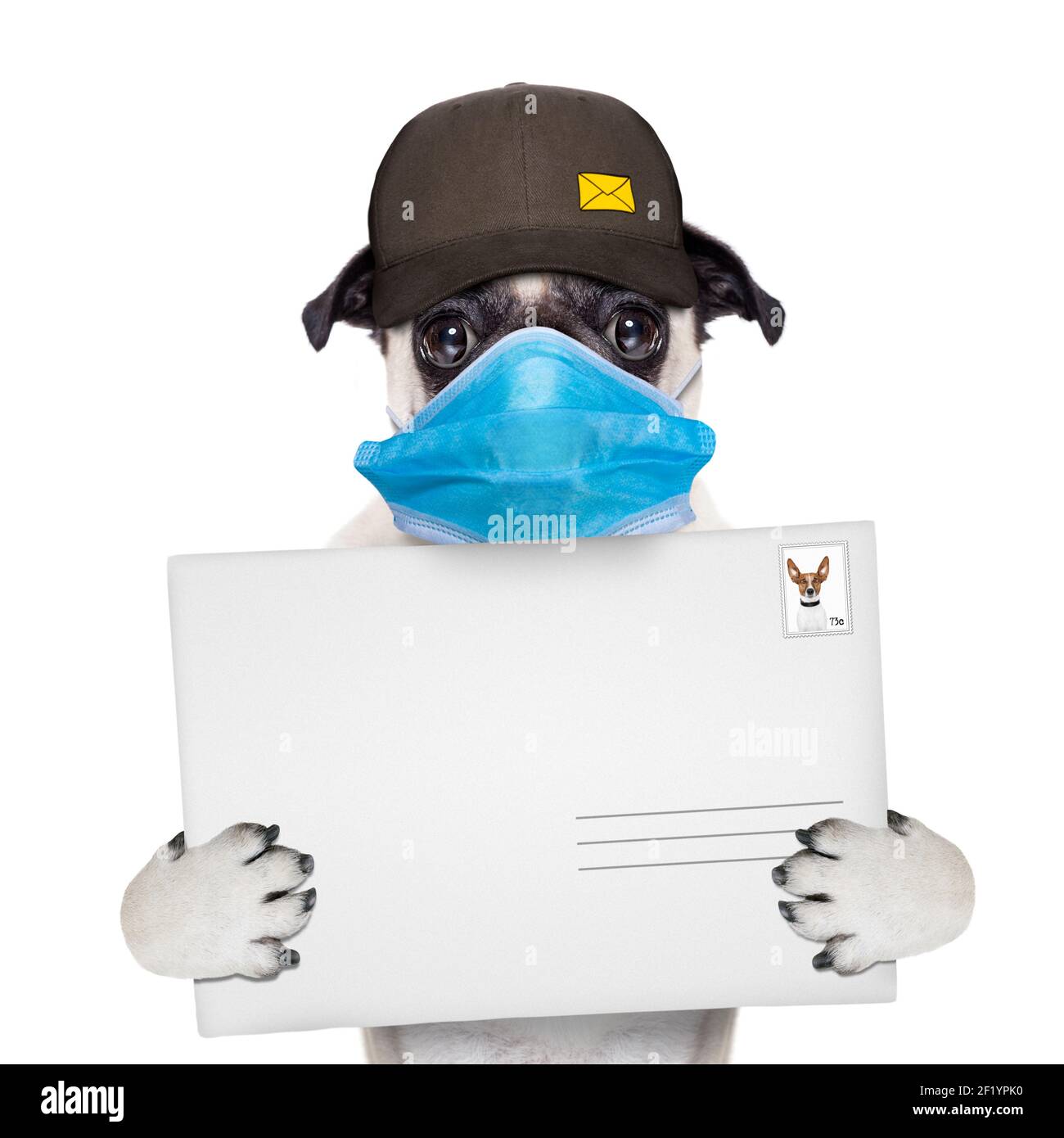 Dog delivery post Stock Photo - Alamy
