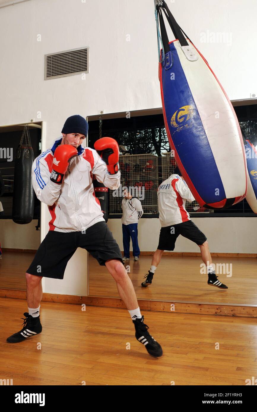 French boxer Alexis Vastine during the training, Paris, France, on ...