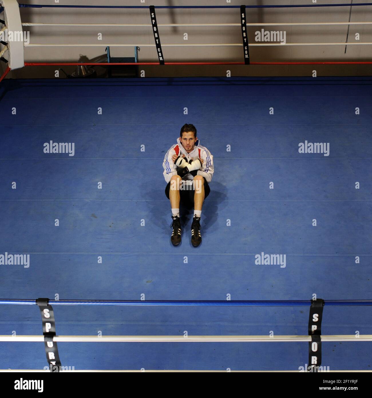 French boxer Alexis Vastine during the training, Paris, France, on ...