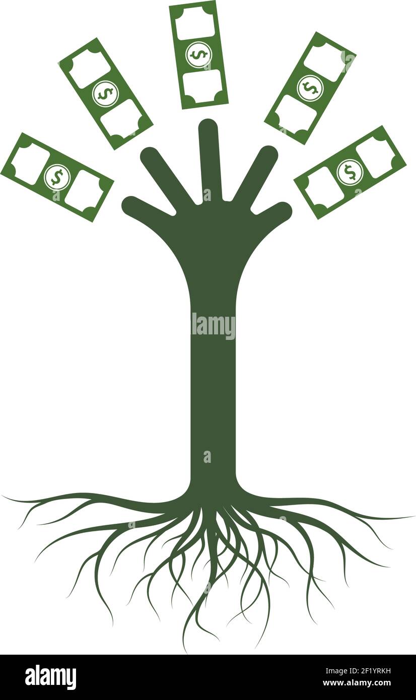 Money tree logo Stock Vector Images - Alamy