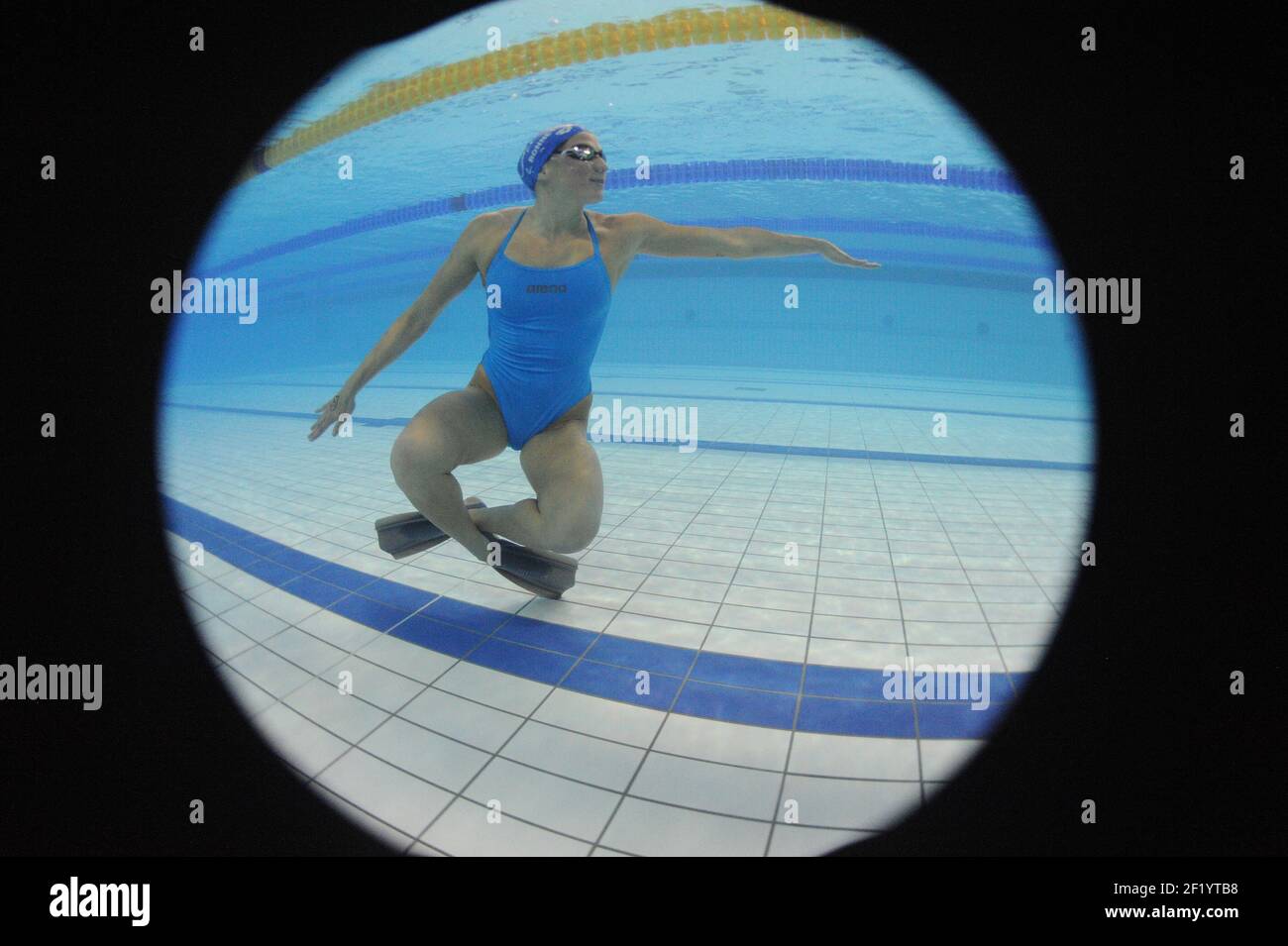 Charlotte Bonnet (FRA) competes on 200 m Freestyle during the Swimming ...