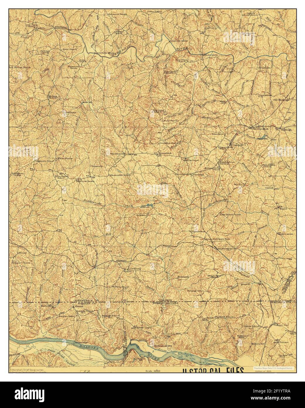 Map of virginia 1920 hi-res stock photography and images - Alamy
