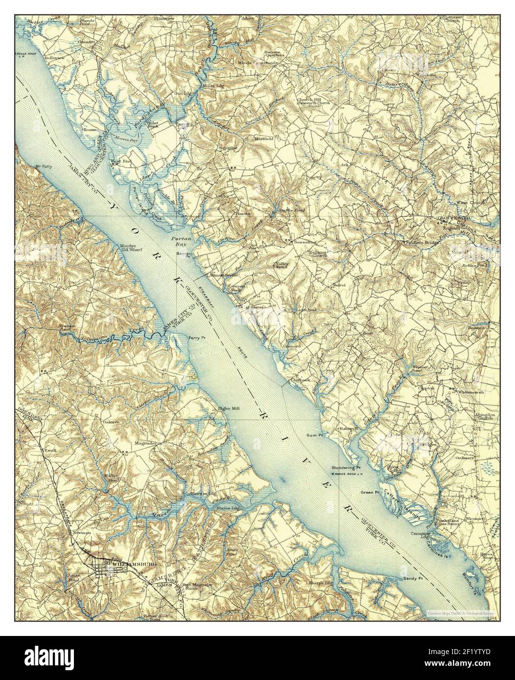 Williamsburg, Virginia, map 1906, 1:62500, United States of America by ...