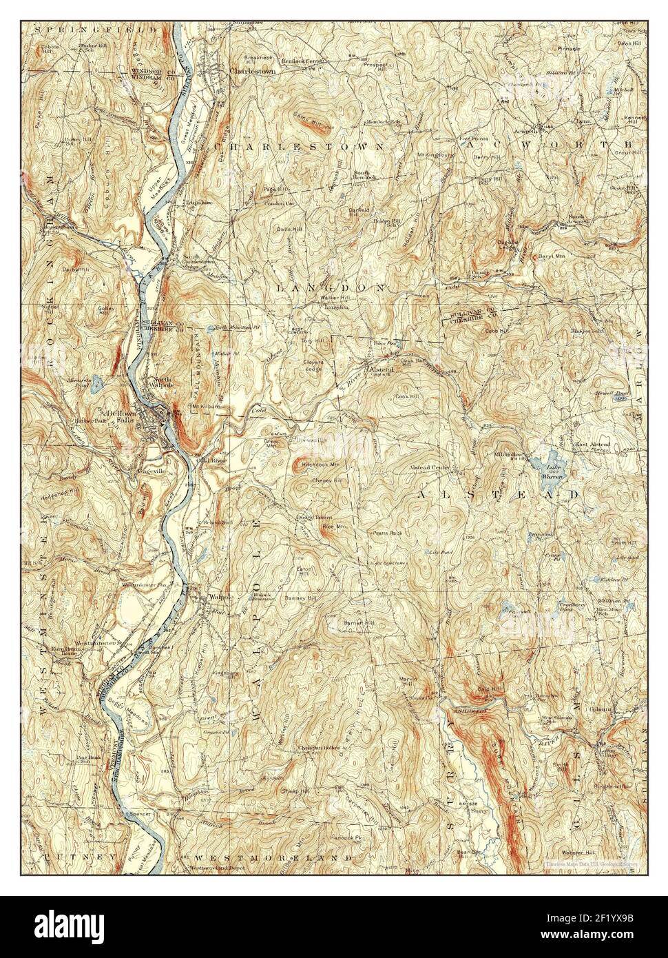 Map of bellows falls hi-res stock photography and images - Alamy