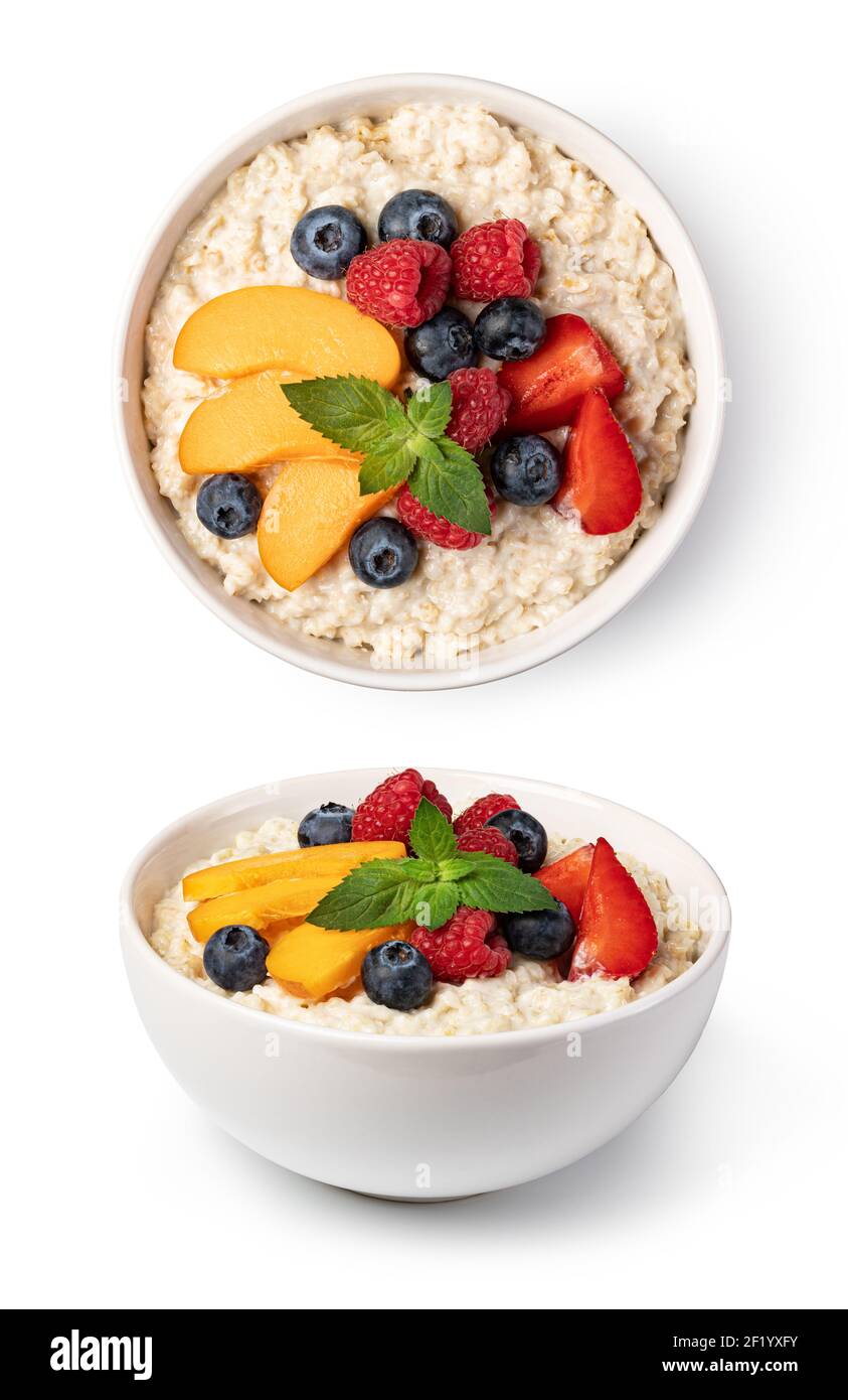 Berries breakfast almonds Cut Out Stock Images & Pictures - Alamy