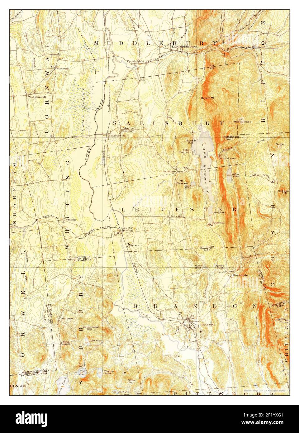 Brandon map Cut Out Stock Images & Pictures - Alamy