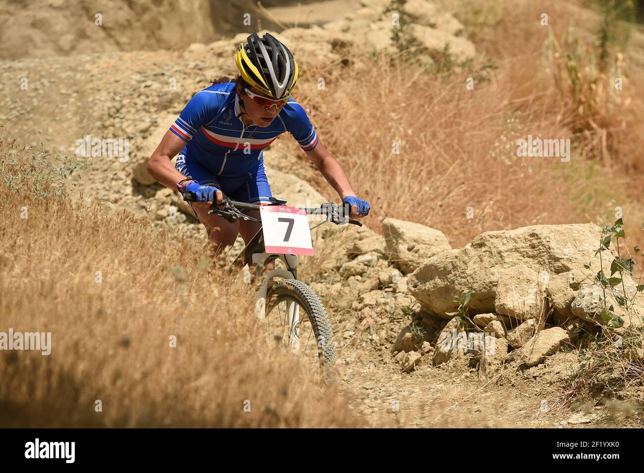 Margot Moschetti of France compete in Mountain Bike during the 1st ...