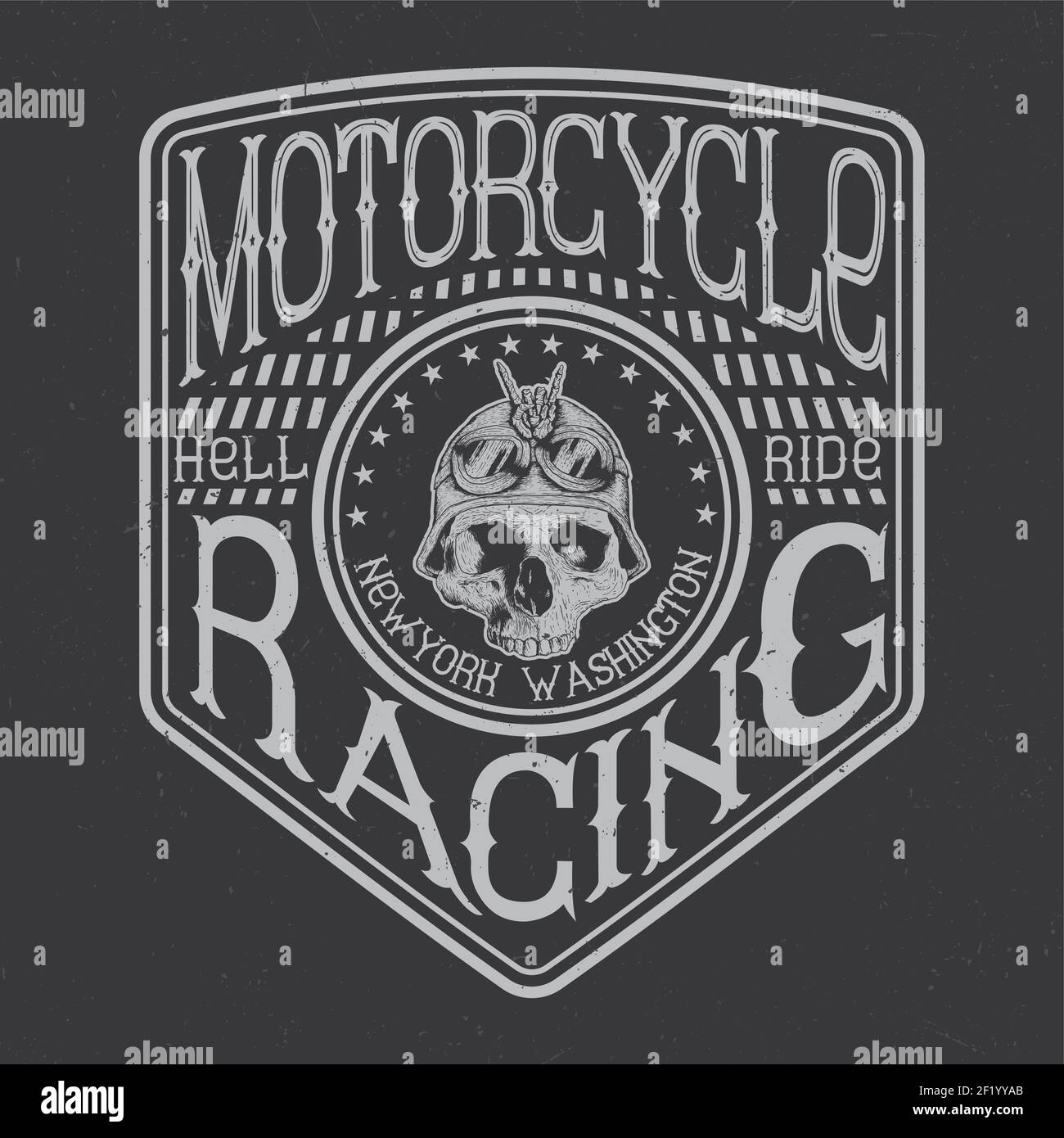 Motorcycle typography, t-shirt graphics, emblem and label design Stock ...