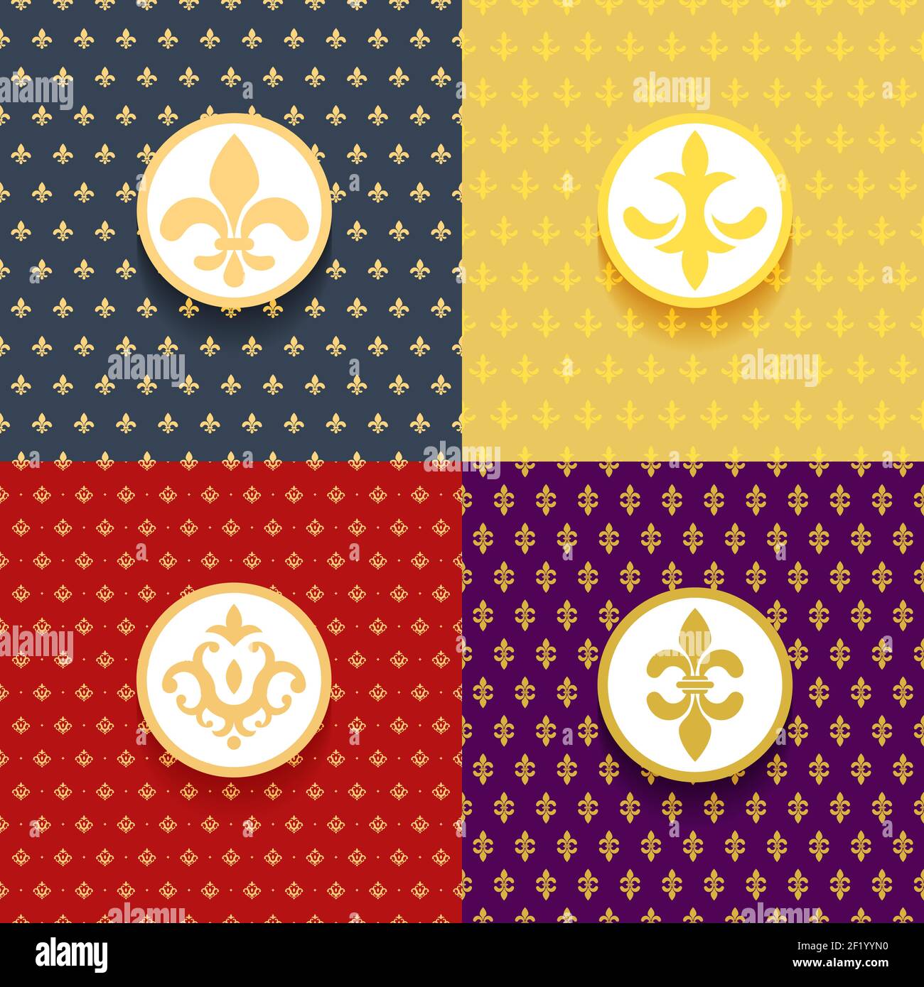 Royal patterns set. Element decor victorian, ornate luxury vector ...