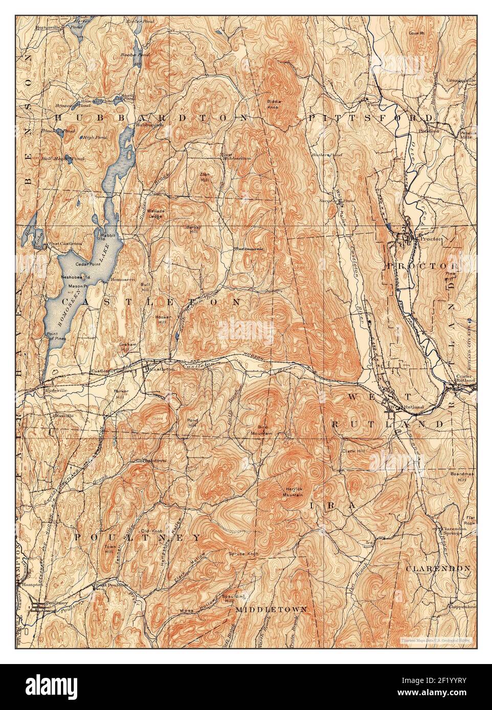 Castleton, Vermont, map 1897, 1:62500, United States of America by ...