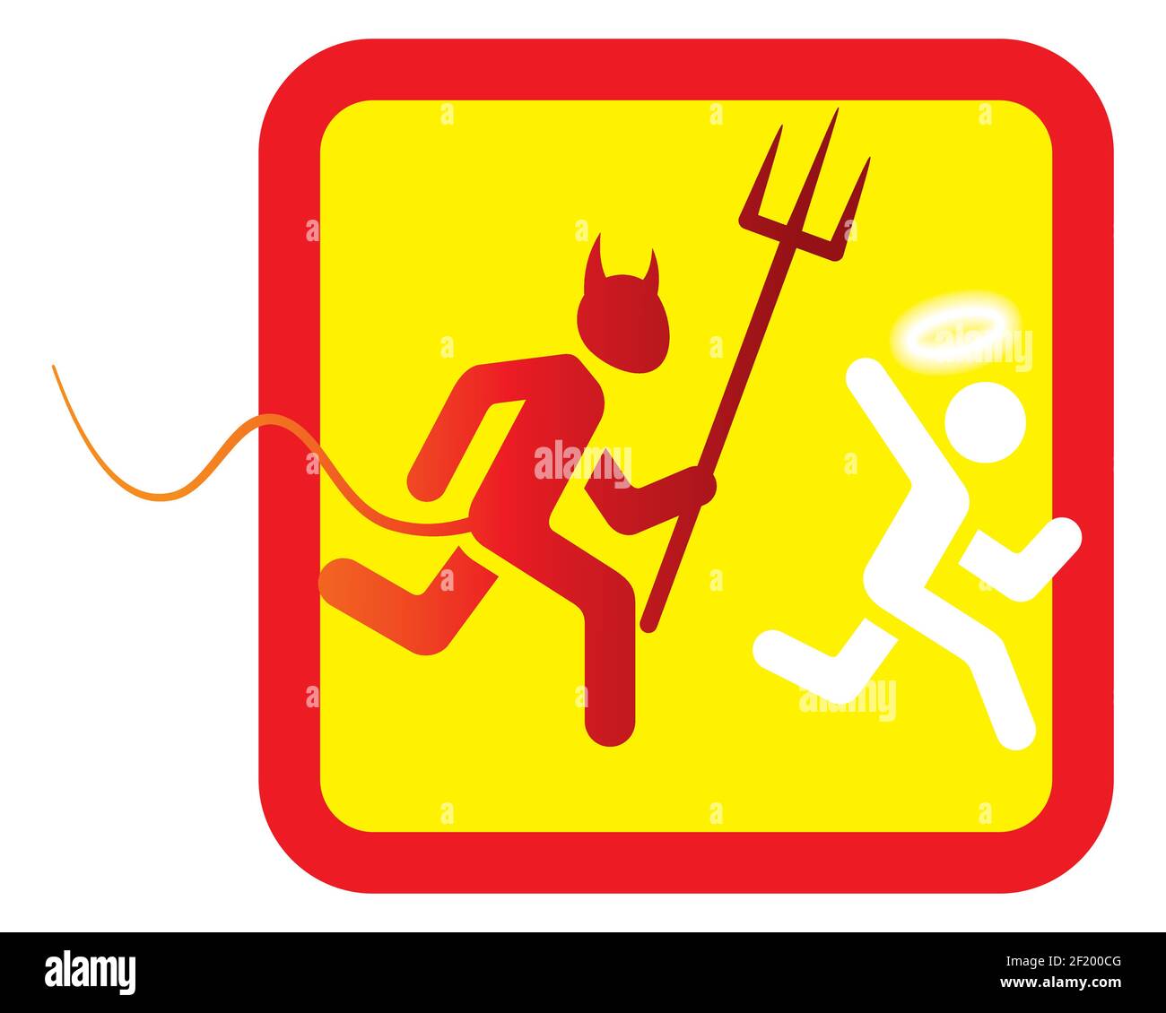 Action silhouette angel Cut Out Stock Images & Pictures - Alamy