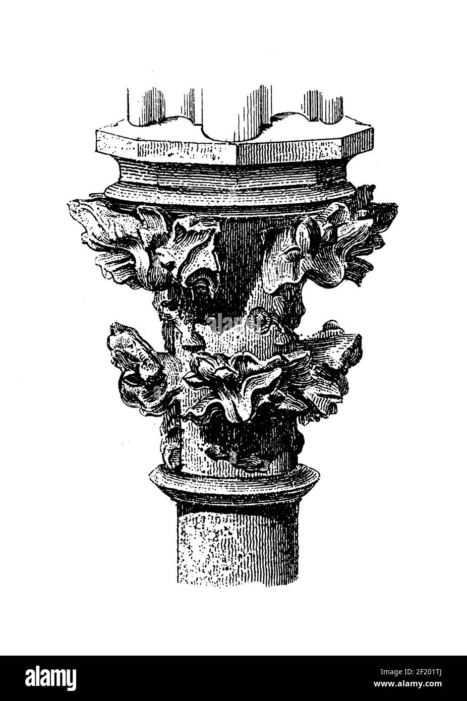 Gothic cathedral capital detail Cut Out Stock Images & Pictures - Alamy
