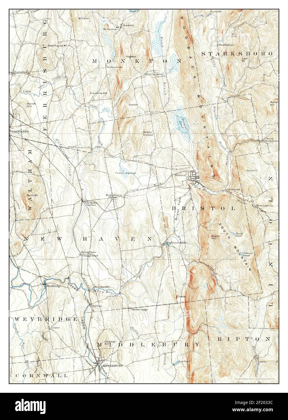 Map Of Middlebury High Resolution Stock Photography and Images - Alamy