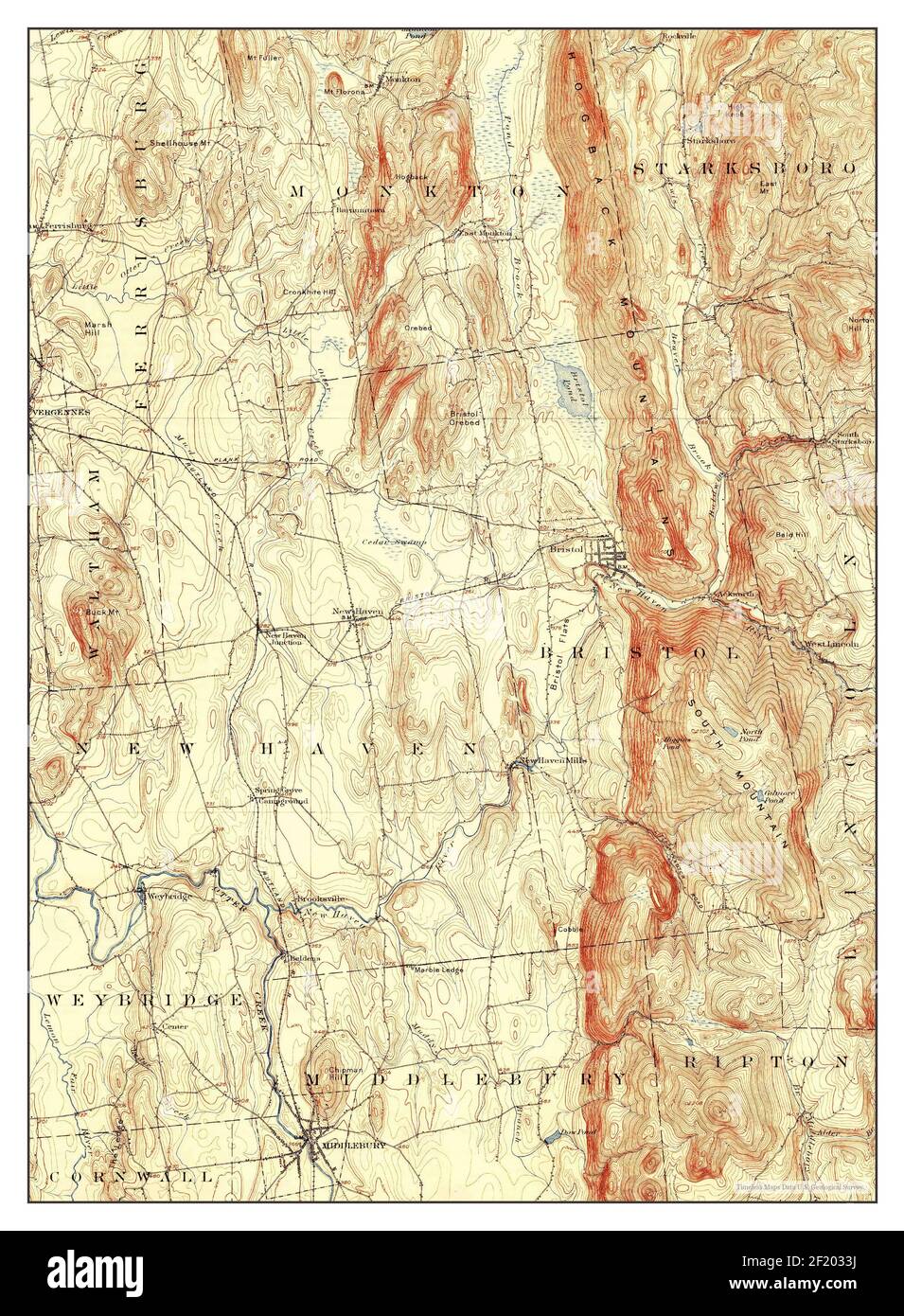 Map Of Middlebury High Resolution Stock Photography and Images - Alamy