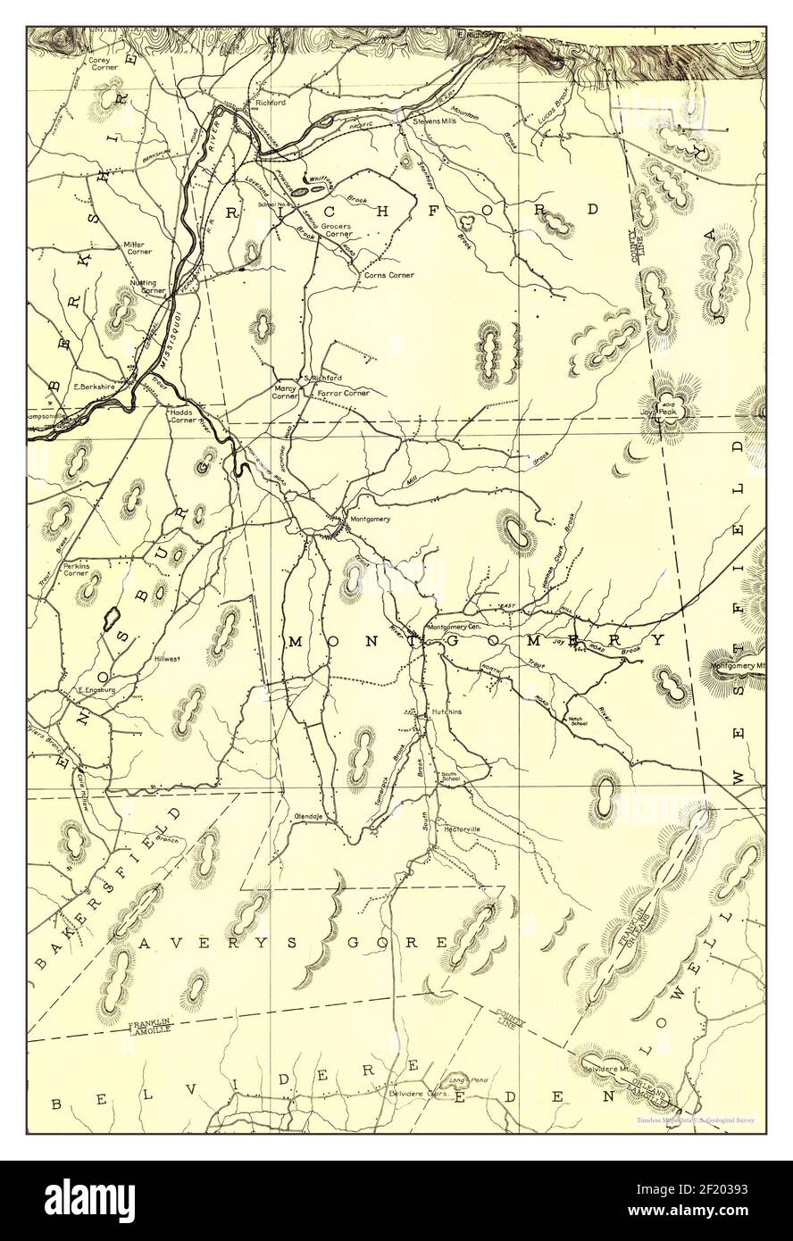 Montgomery, Vermont, map 1919, 1:62500, United States of America by ...