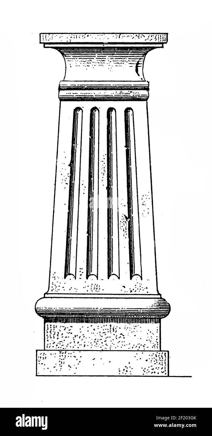 Many pillars Cut Out Stock Images & Pictures - Alamy