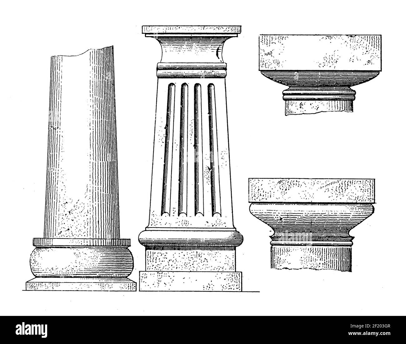 Many pillars Cut Out Stock Images & Pictures - Alamy