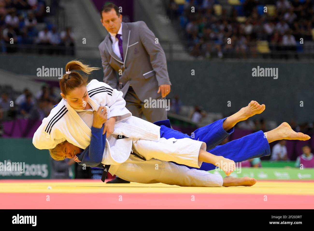 Automne Pavia of France competes in Judo Women -57kg during the 1st ...