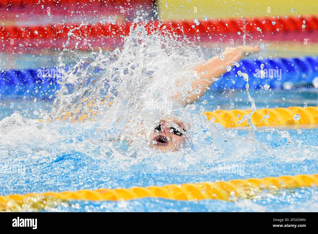 Pauline Mahieu of France competes in Swimming Womens 50m Backstroke ...