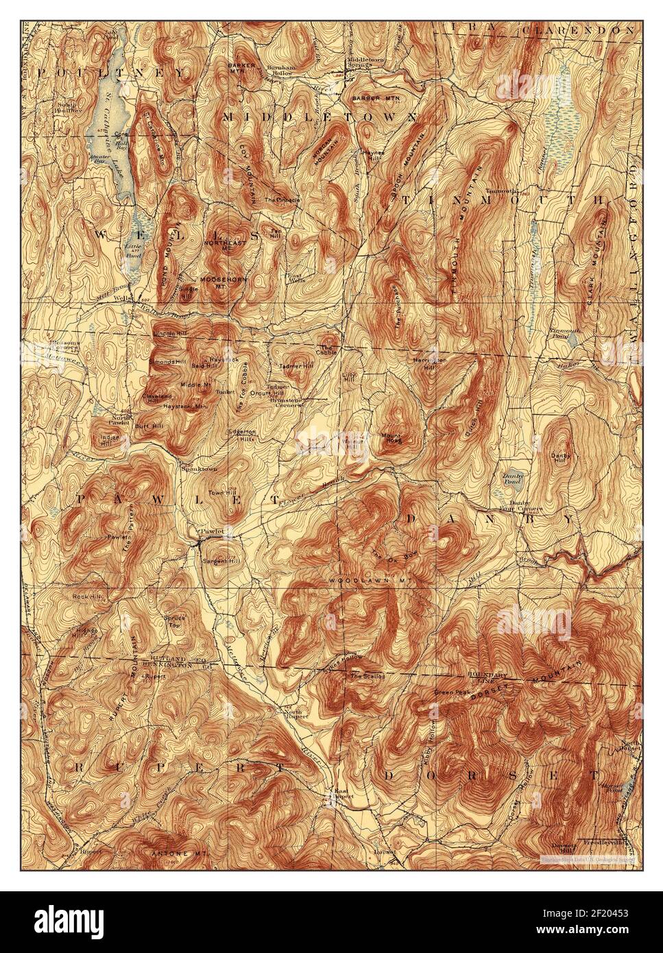 Pawlet, Vermont, map 1897, 1:62500, United States of America by ...