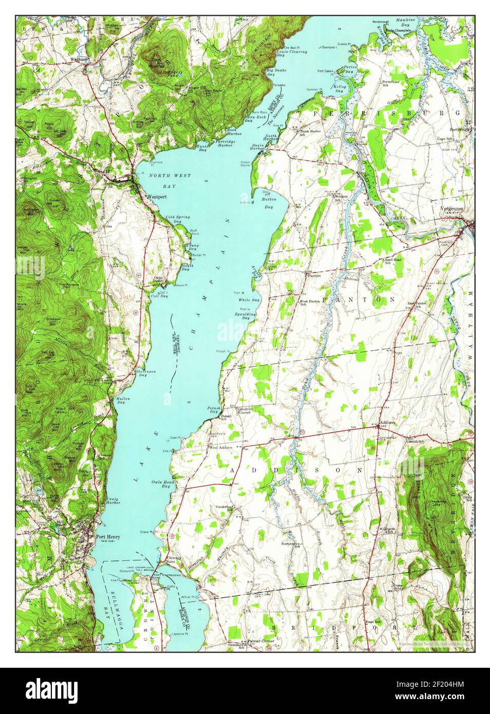 Port henry map hi-res stock photography and images - Alamy