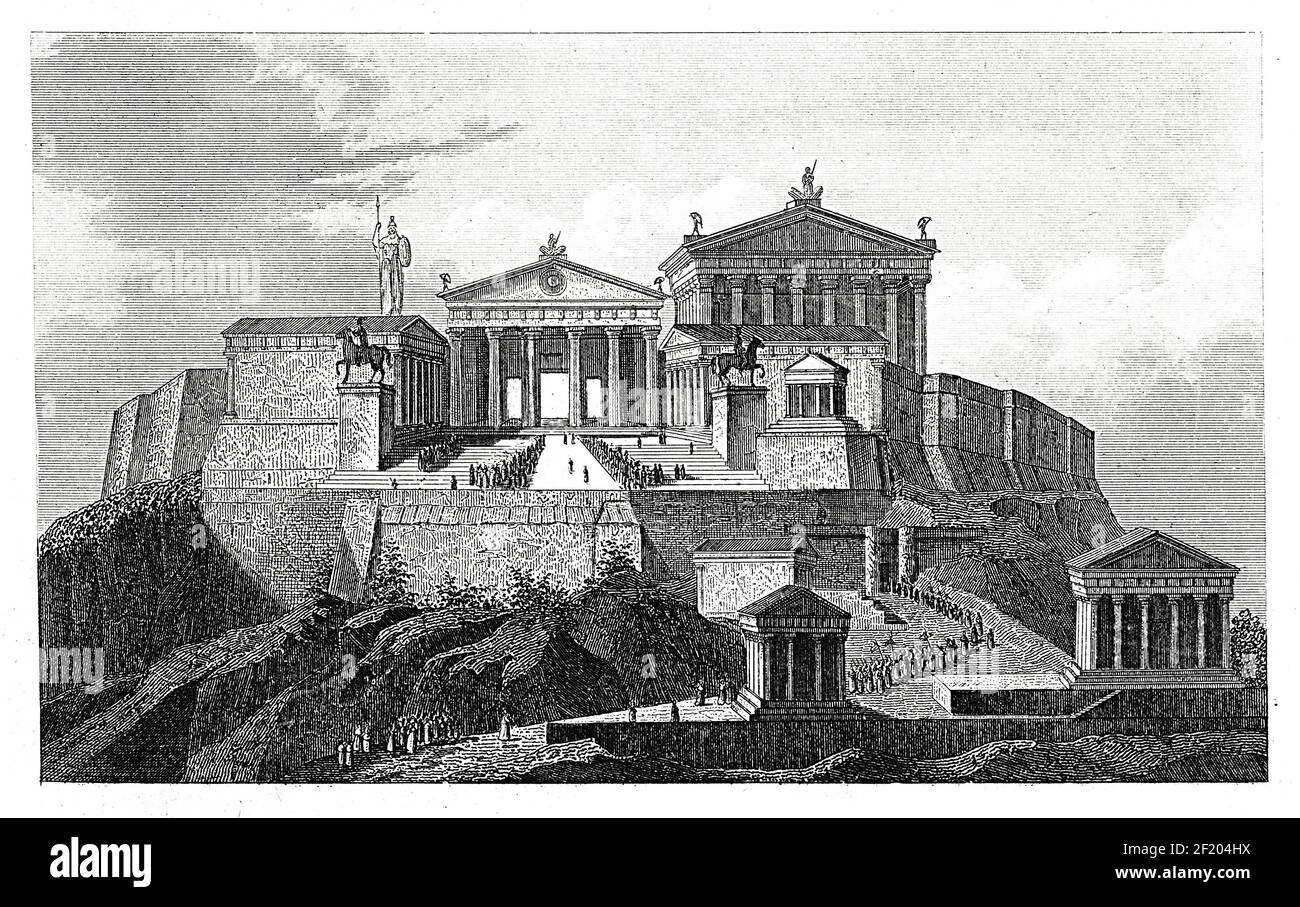 Athens in the 19th century Cut Out Stock Images & Pictures - Alamy