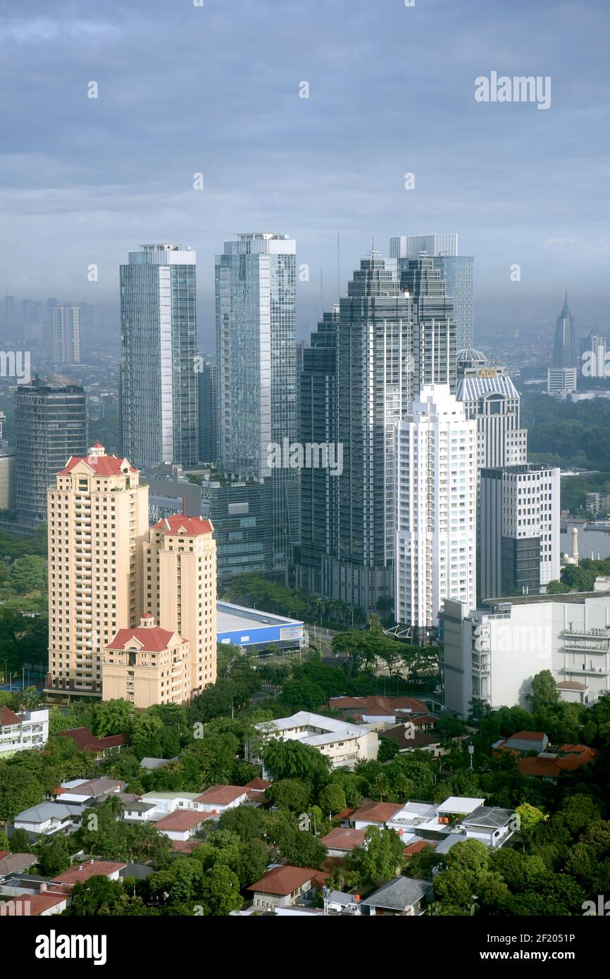 aerial cityscape view of Jakarta Stock Photo - Alamy