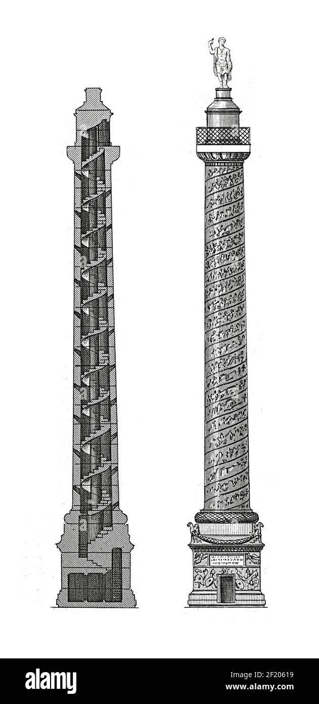 Column Of Trajan Sketch
