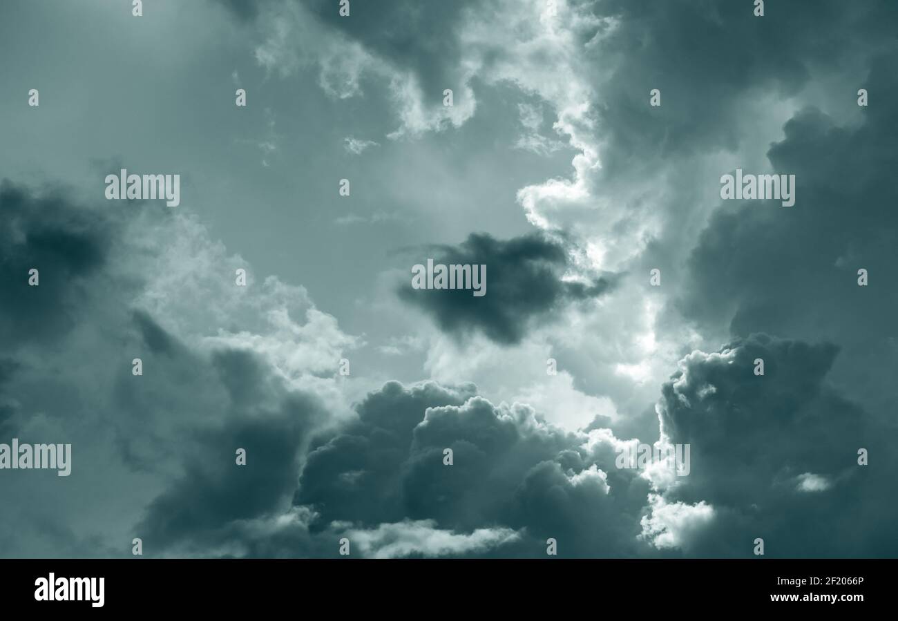 Dark dramatic sky and clouds. Background for death and sad concept ...