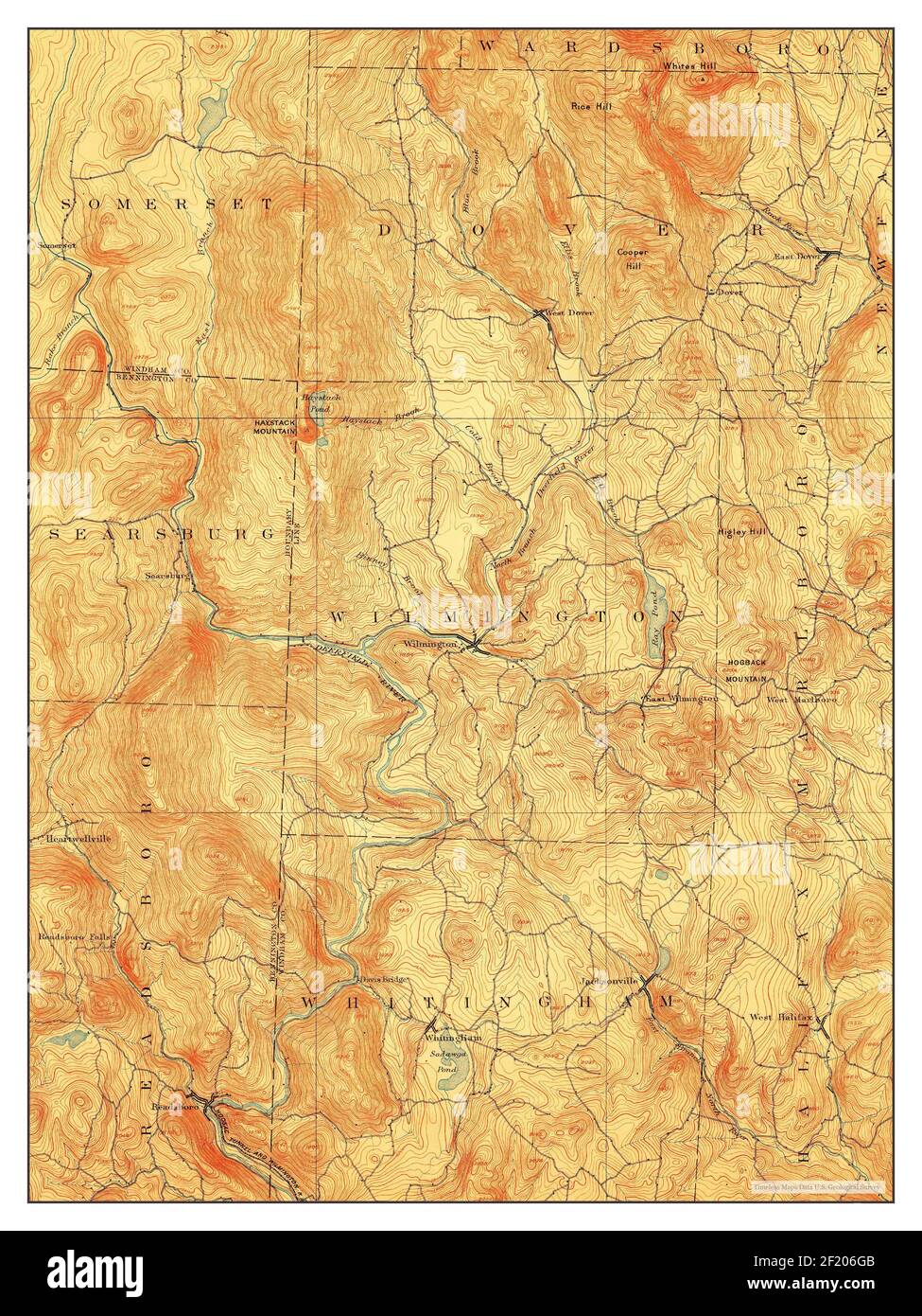 Wilmington, Vermont, map 1889, 1:62500, United States of America by ...