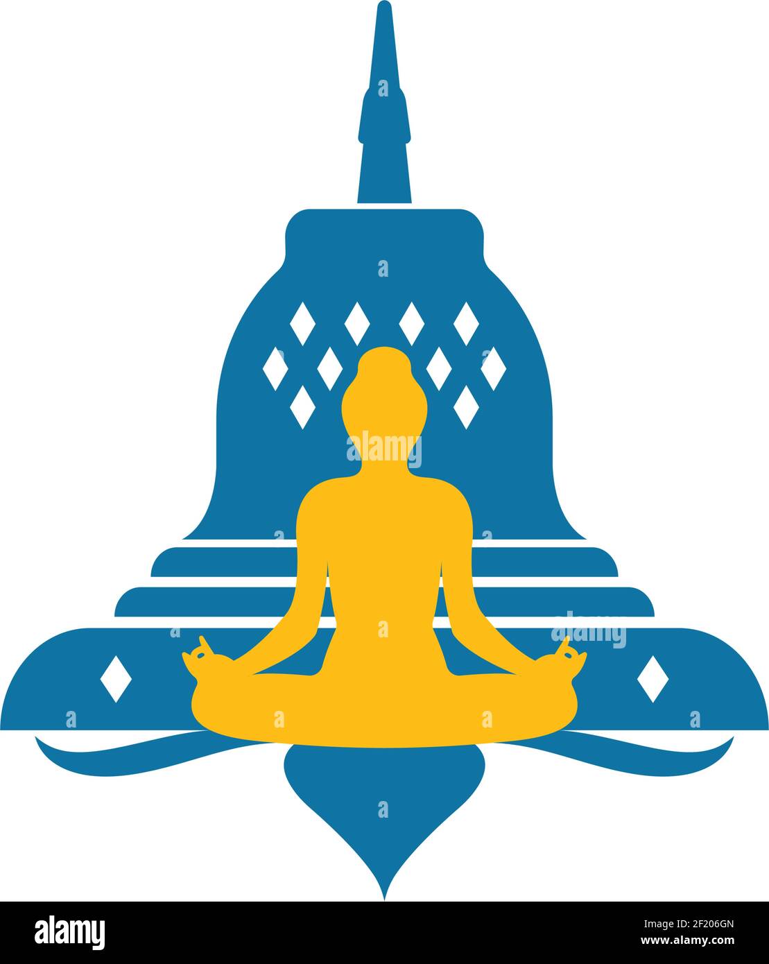Budha temple Stock Vector Images - Alamy