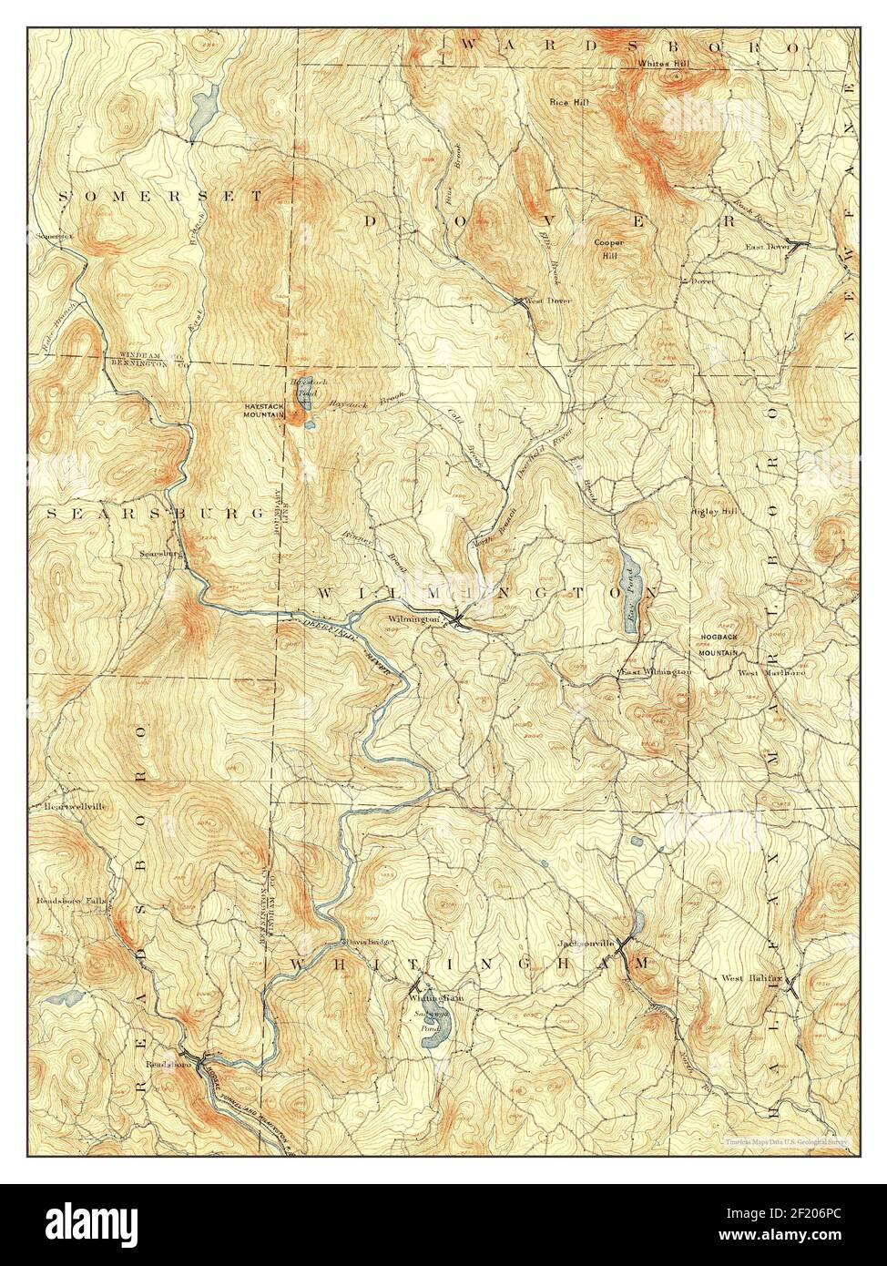 Wilmington, Vermont, map 1889, 1:62500, United States of America by ...