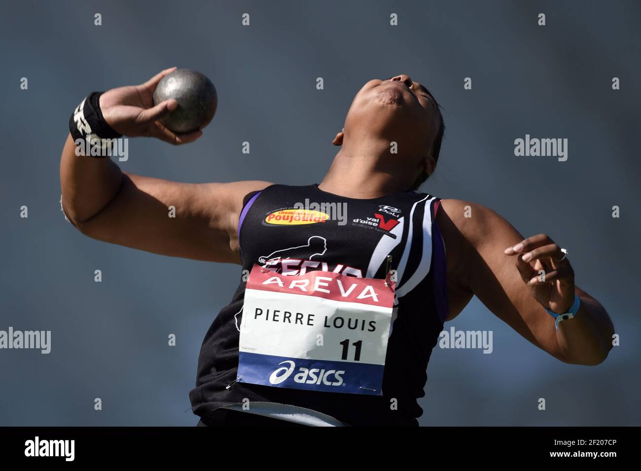 Rose Sharon Pierre Louis competes in shot put women during the ...